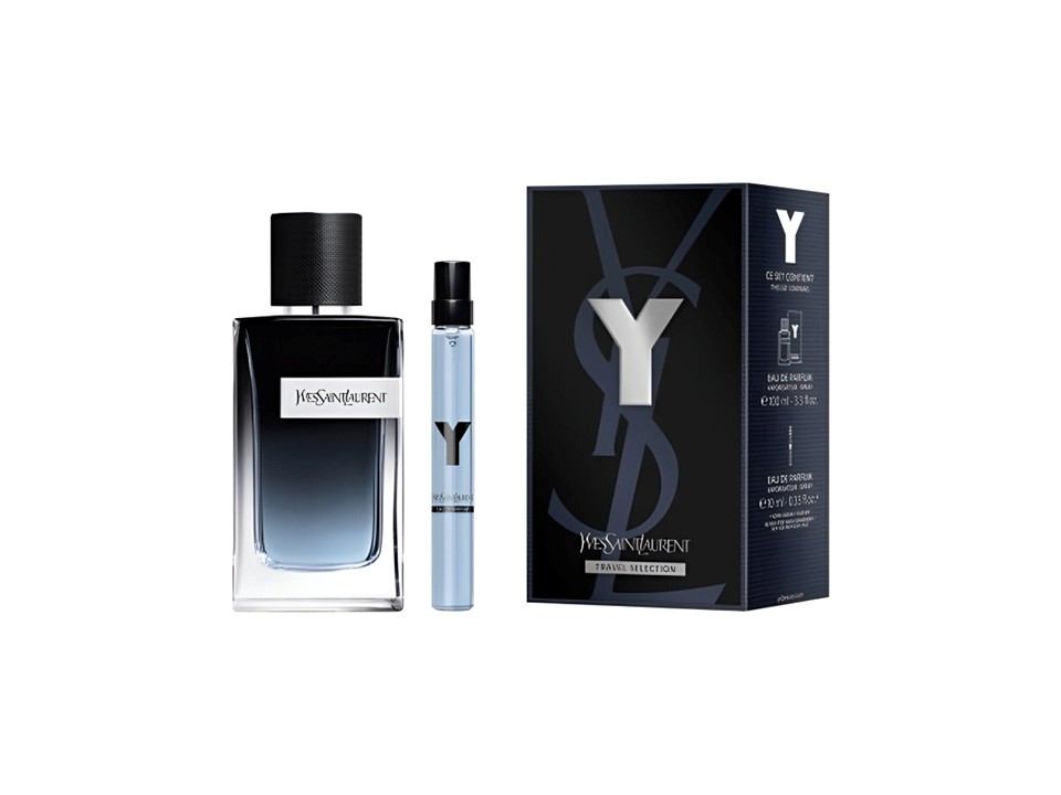 YSL Y (M) EDP 100ml + EDP 10ML Travel Set - The Perfume Club